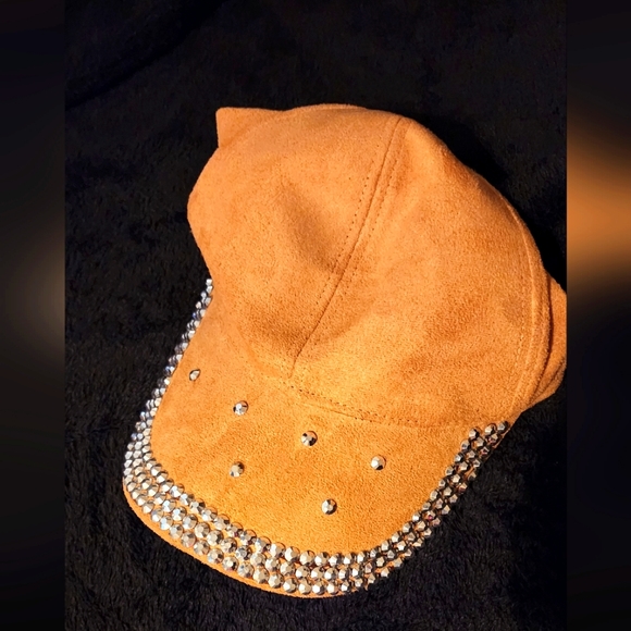 Accessories | Bronze Hat With Rhinestones | Poshmark